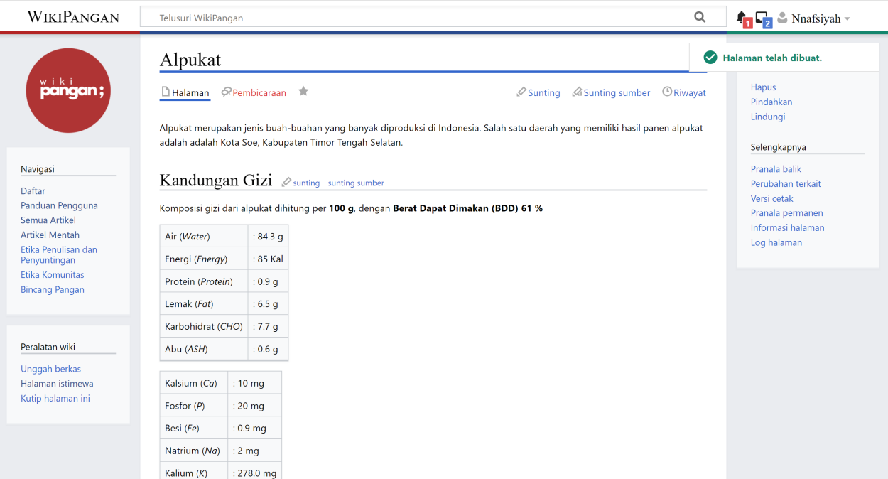 Komunitas:Panduan Pengguna - WikiPangan